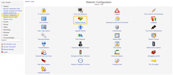 Using Webmin Module To Manage Nginx Sites On Easyengine